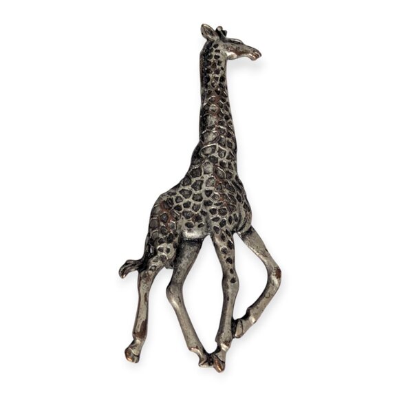 Unknown | Jewelry | Giraffe Pin Silver Tone Lapel Pin Brooch Animal ...